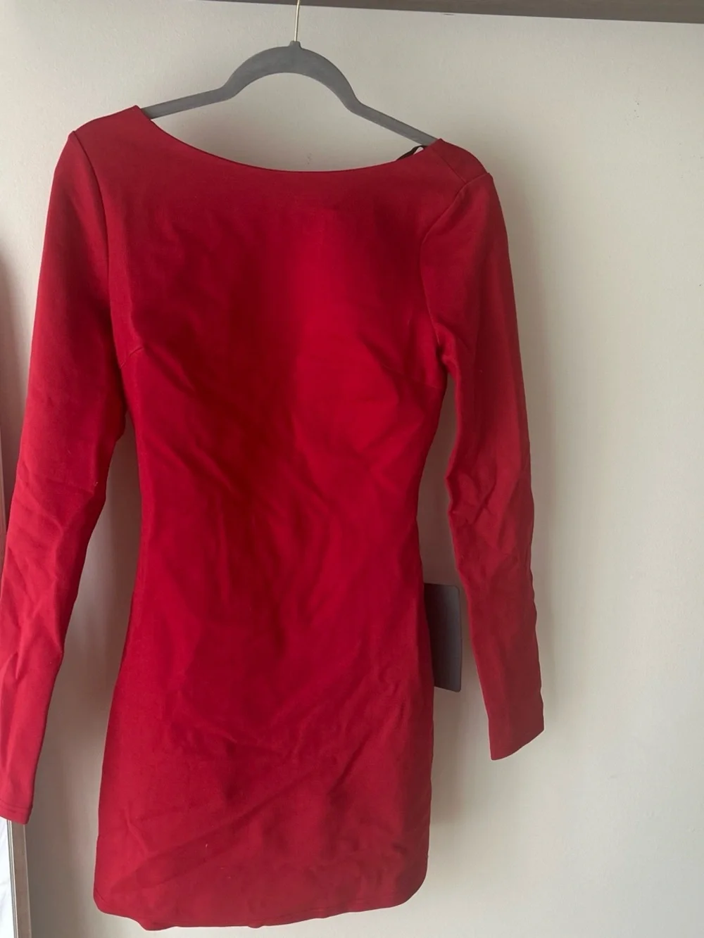 Lulus | Dresses | Lulus Red Backless Longsleeve Dress | Poshmark